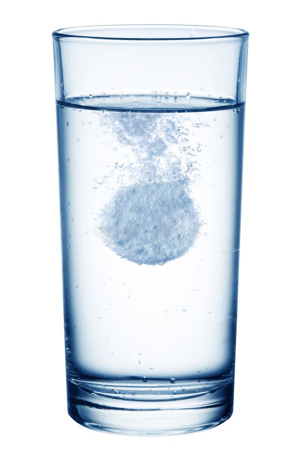 Fizzy Tablet Dissolving in Water Stock Photo - Image of dissolve, drop ...