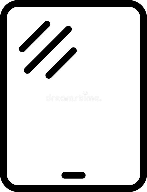 Tablet Flat Vector Icon stock illustration. Illustration of device ...