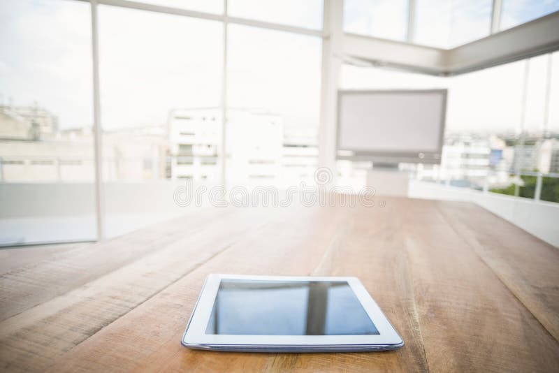 Tablet in Front of Meeting Room Stock Photo - Image of people, tablet ...