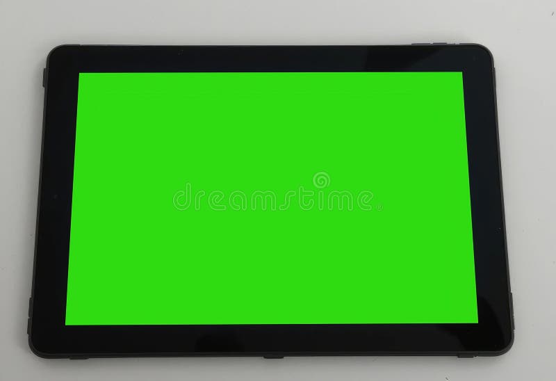 Tablet with Green Screen for App Mockups and Ui Design Stock ...