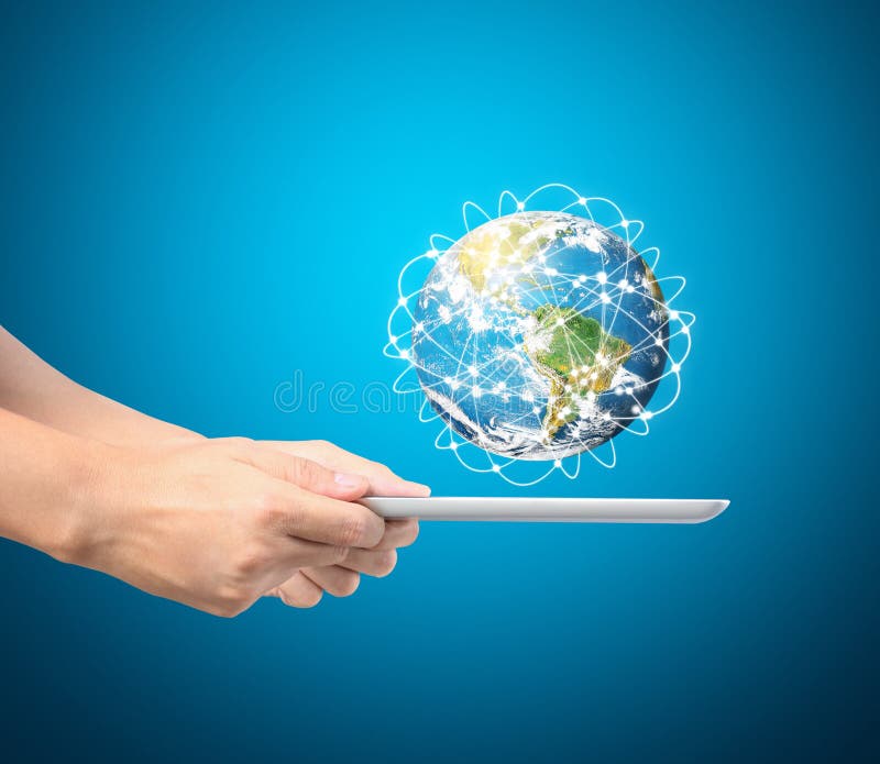 Tablet in hand stock photo. Image of book, electronic - 42319128