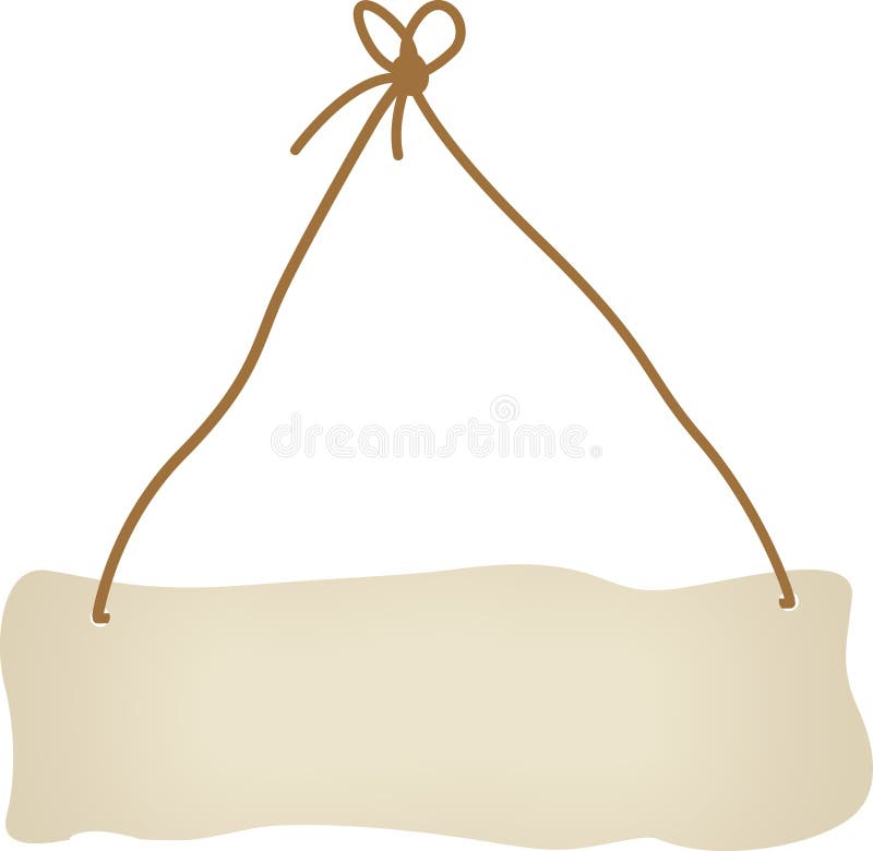 3d Tablet, Hanging on the Door Handle Stock Illustration - Illustration ...