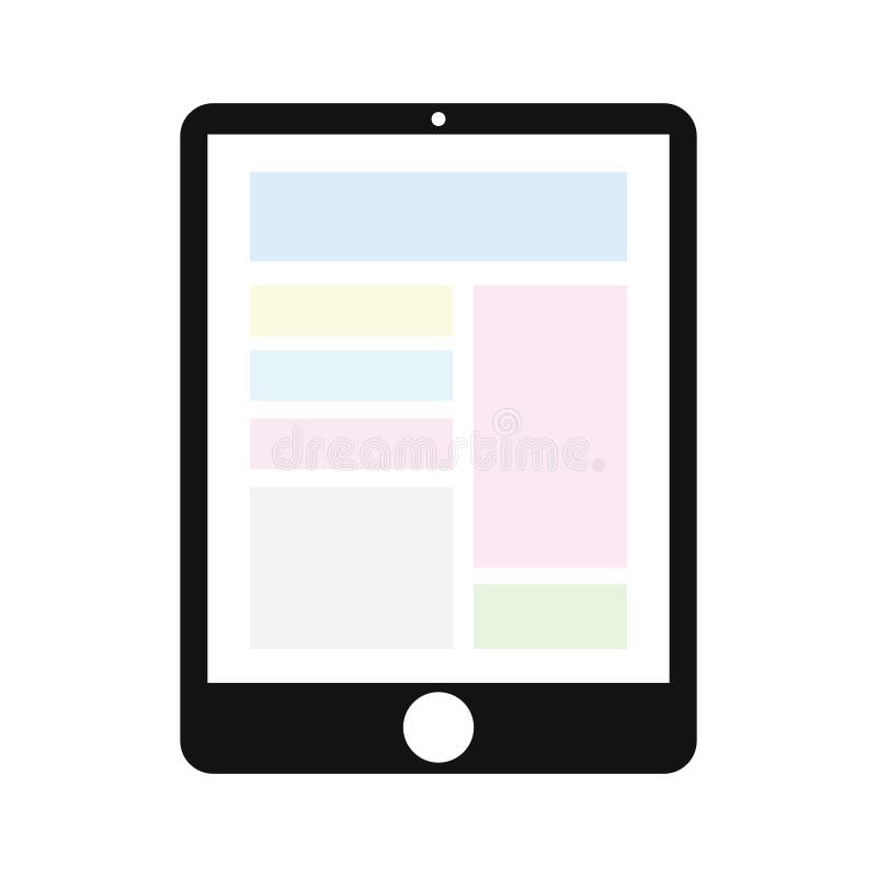 Smartpad stock vector. Illustration of equipment, display - 58108462