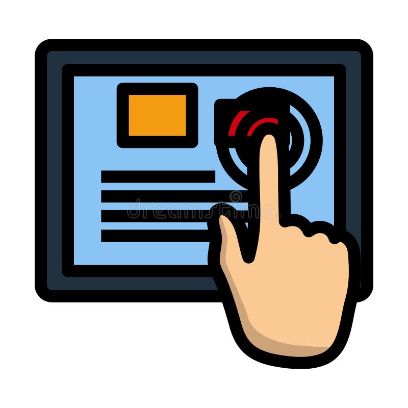 Tablet Icon - Internet 3 stock vector. Illustration of draw - 14938573