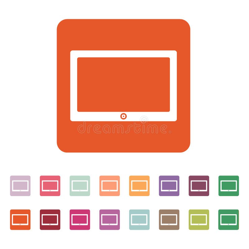 The Tablet Icon. Tablet Symbol Stock Vector - Illustration of cellphone ...