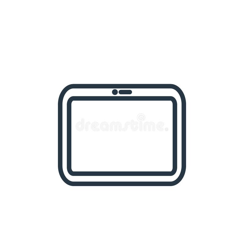Tablet Icon Vector from Electronic Devices Outline Concept. Thin Line ...