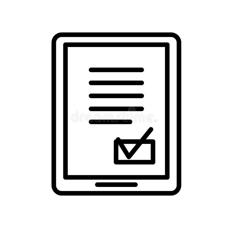 Tablet Icon Vector Sign and Symbol Isolated on White Background, Tablet ...