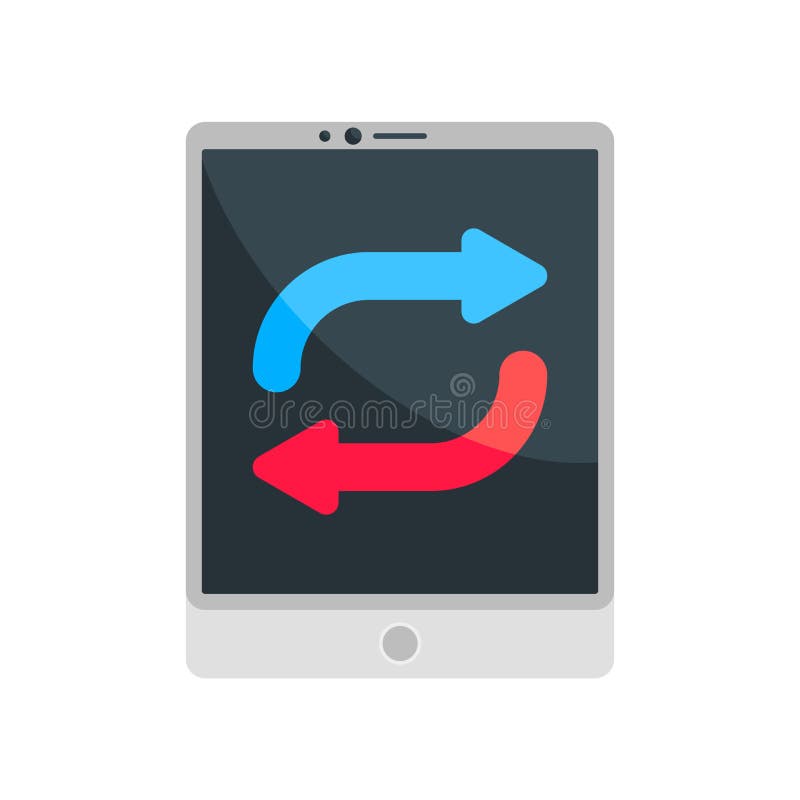 Tablet Icon Vector Sign and Symbol Isolated on White Background Stock ...