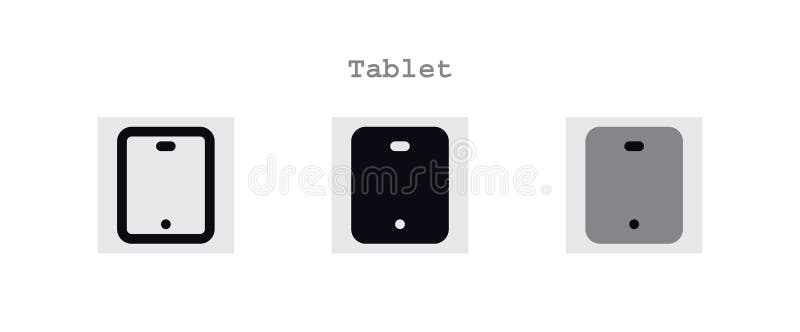 Tablet icons set stock vector. Illustration of device - 270713106