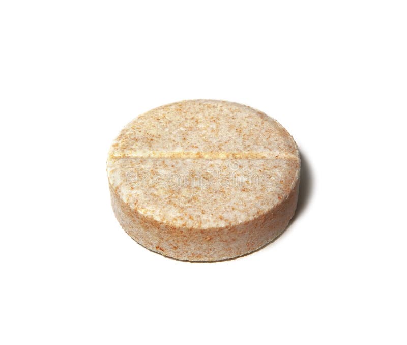 Tablet with Inclusions with Risk Large Isolated on White Background ...