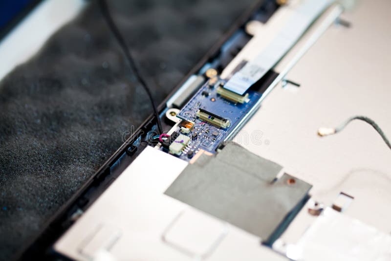 Tablet Motherboard Diassembled Closeup Stock Image - Image of machine ...