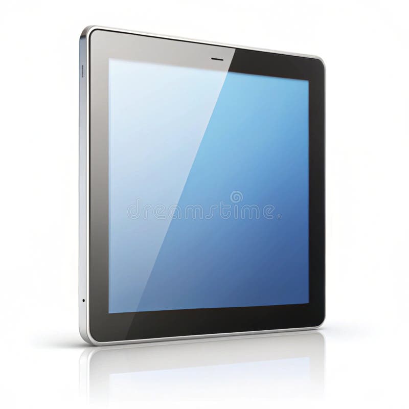 Tablet PC Isolated on White Background Vector Illustration Stock Vector ...