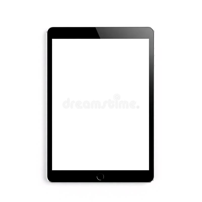 Tablet PC Isolated on White Background Vector Illustration Stock Vector ...