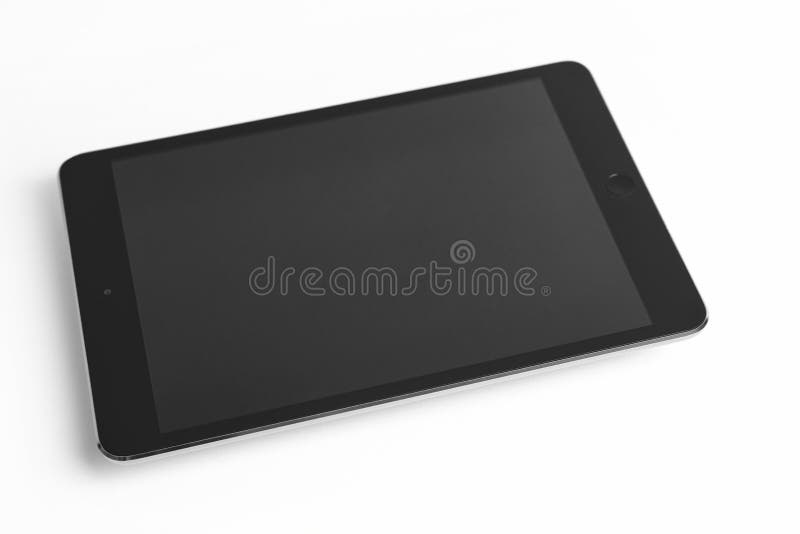 Tablet Isolated on White. Electronic Device Stock Image - Image of ...