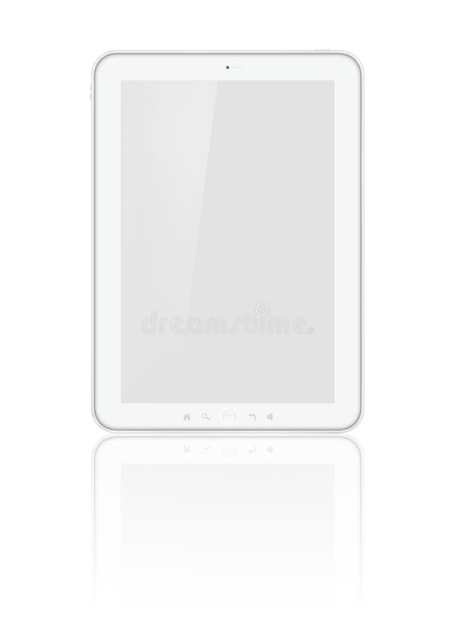 Tablet PC Isolated on White Background Vector Illustration Stock Vector ...