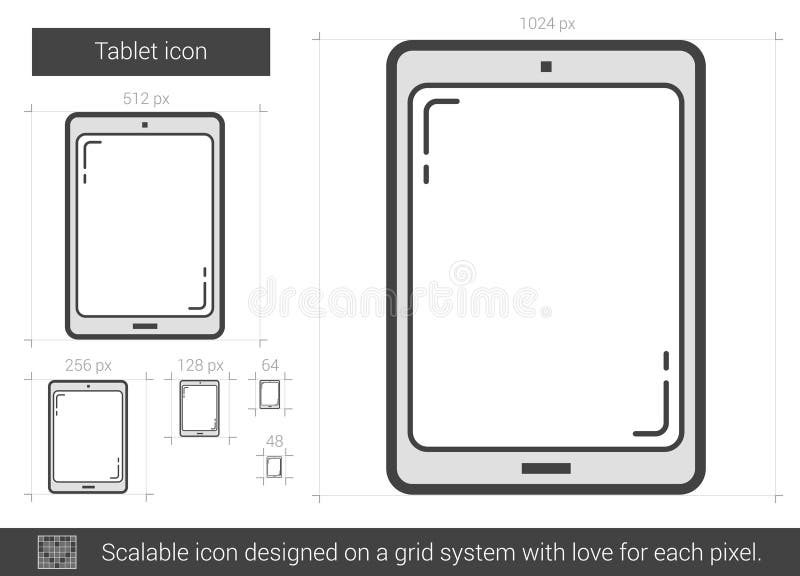 Tablet PC. Vector EPS 10. stock vector. Illustration of computer - 24721107