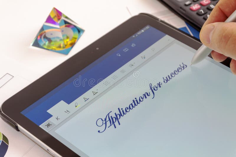 Application for success stock photo. Image of network - 113437178