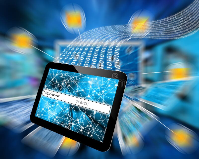 Tablet stock illustration. Illustration of display, globalization ...