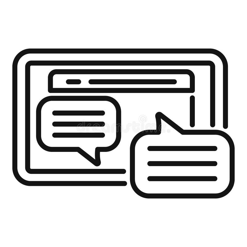 Tablet Online Web Chat Support Icon Outline Vector. Help App Stock ... Tablet Online Web Chat Support Icon Outline Vector. Help App Stock ...