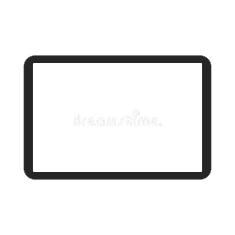 Tablet Outline Vector stock vector. Illustration of device - 306354419