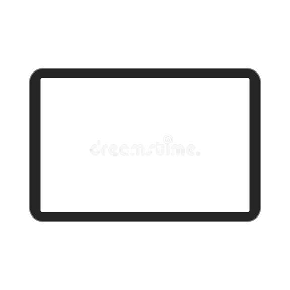 Tablet Outline Vector stock vector. Illustration of device - 306354419
