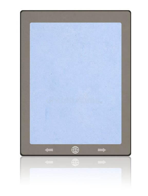 Tablet paper craft stick stock image. Image of modern - 23213647