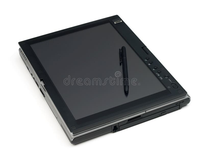 Wireless Graphics Tablet with Stylus and Mouse Stock Photo - Image of ...