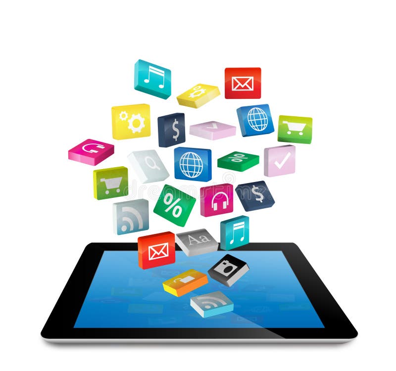 Sphere from Color Application Icons Stock Photo - Illustration of ...