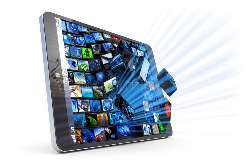 Computer Devices. Mobile Phone, Laptop, Printer, Camera and Tablet Pc ...