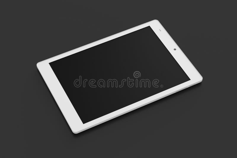 Tablet Pc with 4:3 Aspect Ratio and Blank Screen Stock Illustration ...