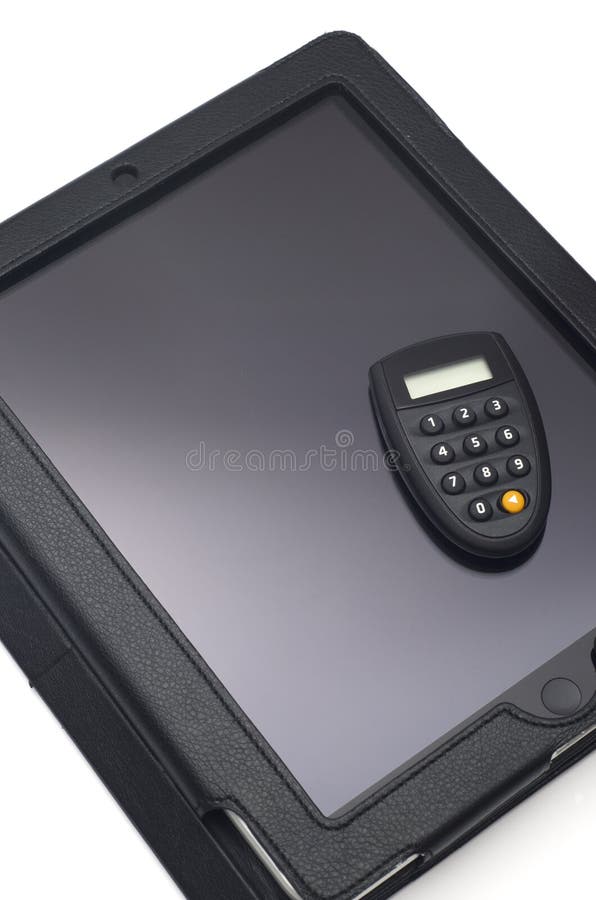 Tablet Pc with Banking Token Stock Image - Image of numbers ...