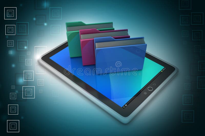 Folder icon with arrow stock illustration. Illustration of single ...