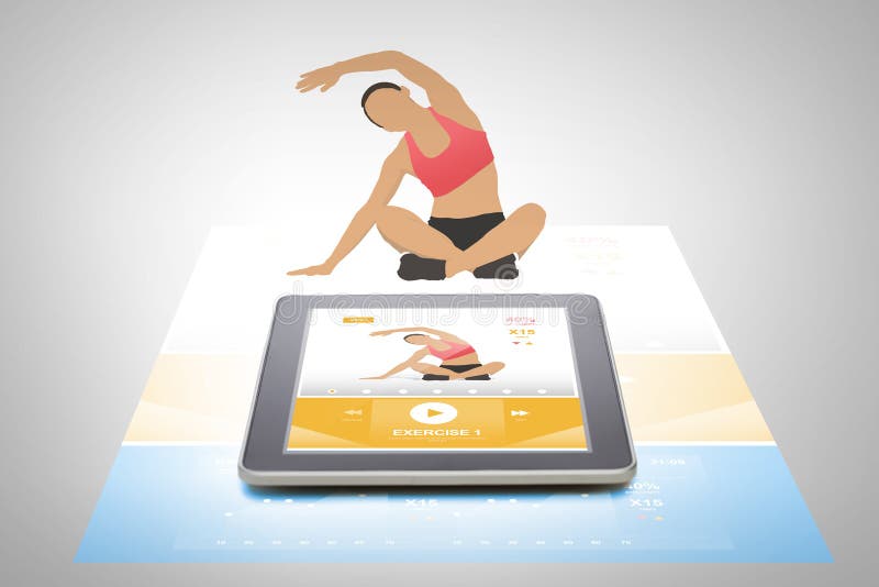 Fitness UI Application Smartphone Interface Vector Stock Vector ...