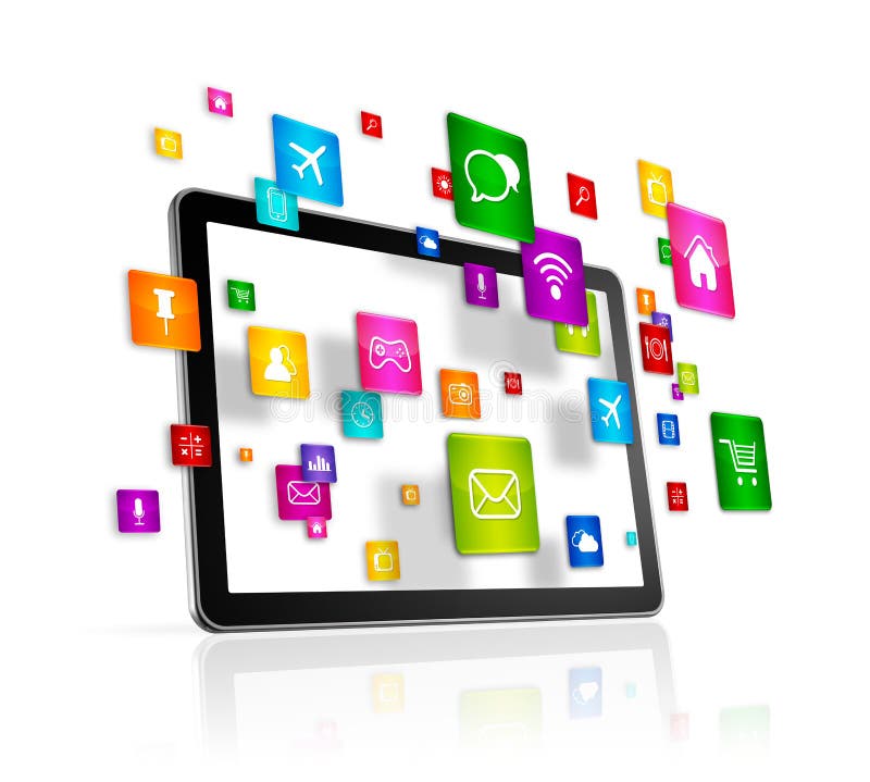 Tablet Pc Apps Icons Stock Illustrations – 378 Tablet Pc Apps Icons ...
