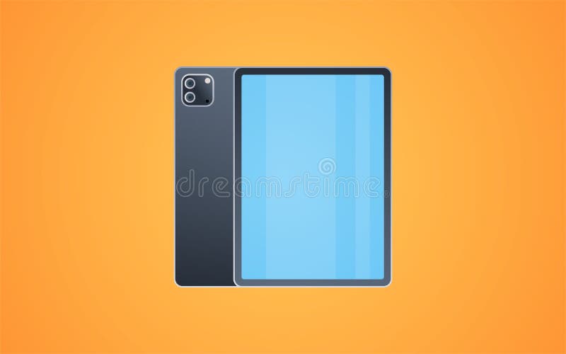 Tablet Back View Stock Illustrations – 566 Tablet Back View Stock ...