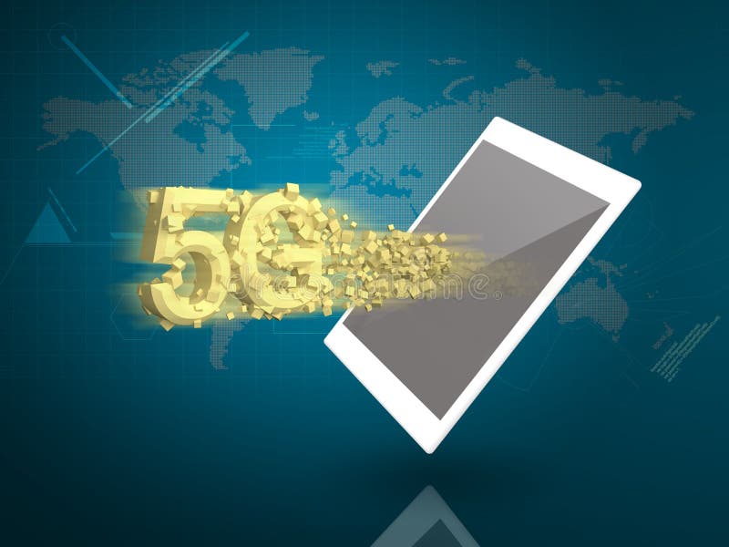 Tablet PC with 5G and Super Speed Downloading on Digital World B Stock ...