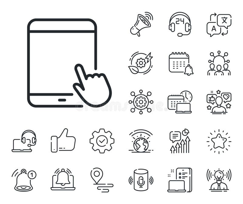 Tablet PC Icon. Mobile Device Sign. Place Location, Technology and ...