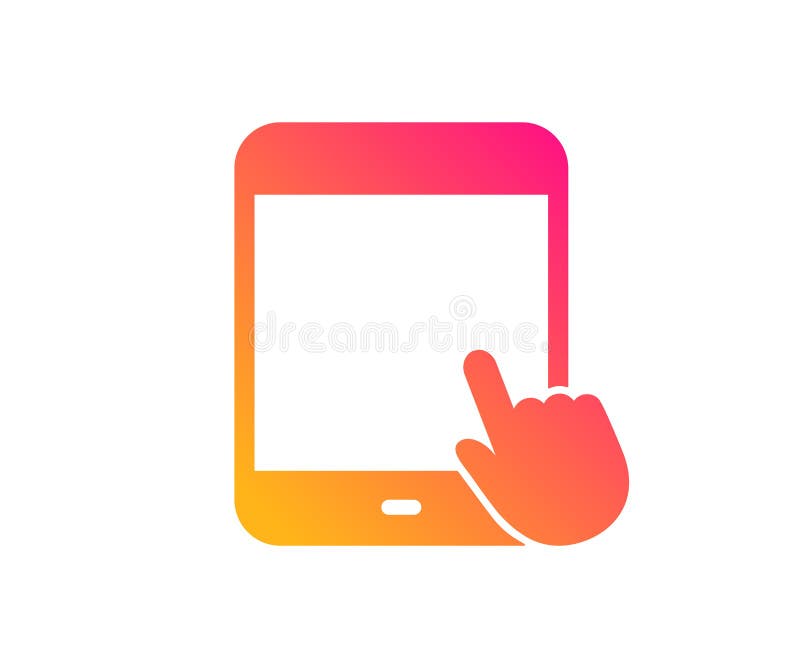 Tablet PC Icon. Mobile Device Sign. Vector Stock Vector - Illustration ...