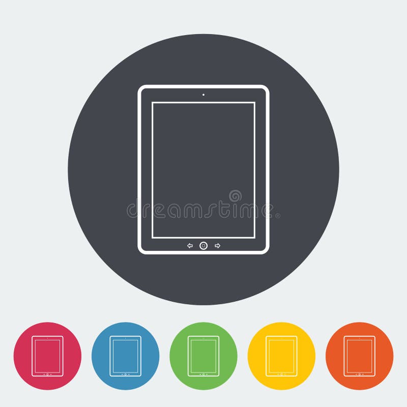 Tablet PC icon. stock vector. Illustration of front - 100095627