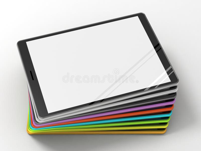 Tablet PC 4. stock illustration. Illustration of technology - 56022528