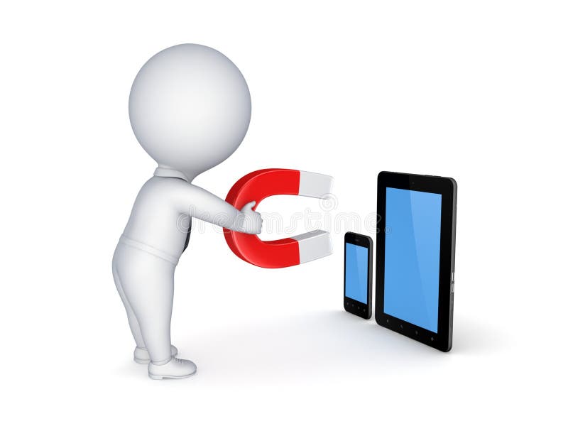 Tablet pc and mobile phone stock illustration. Illustration of palmtop ...