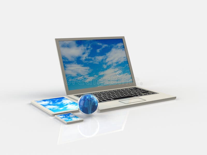 Tablet Pc, Mobile Phone and Different Digital Devices Stock ...