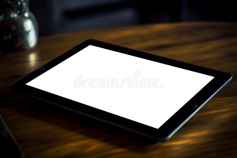 Tablet Pc Mockup with a White Screen and Empty Space for Content on the ...