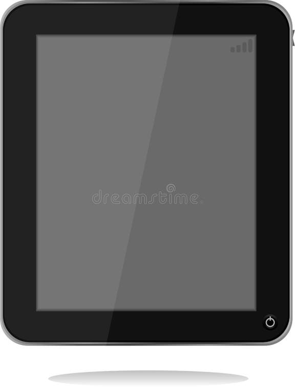 Tablet Pc with Shadow. Vector Stock Vector - Illustration of glass ...