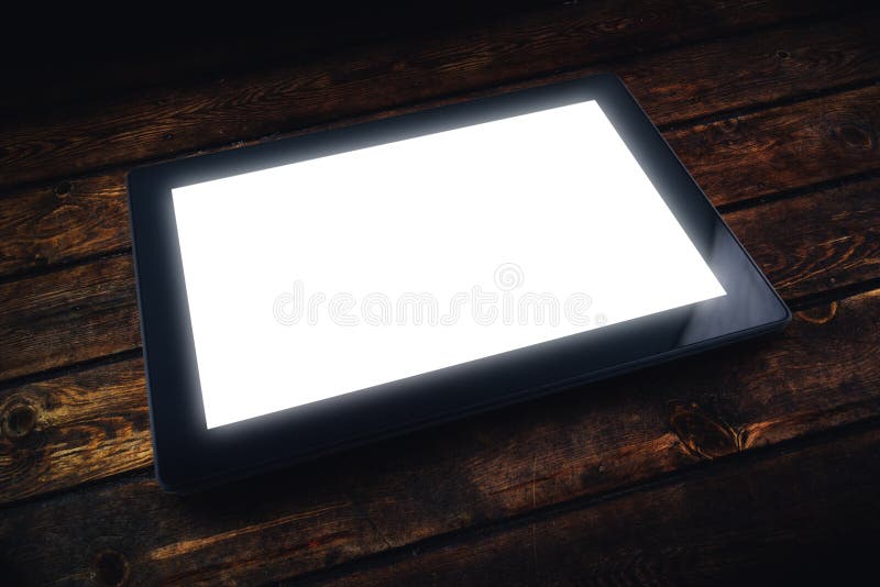 Generic Tablet PC on White Background Stock Image - Image of global ...