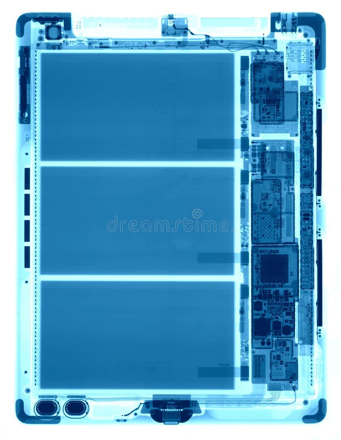 Tablet PC under the X-rays stock photo. Image of computers - 36955066