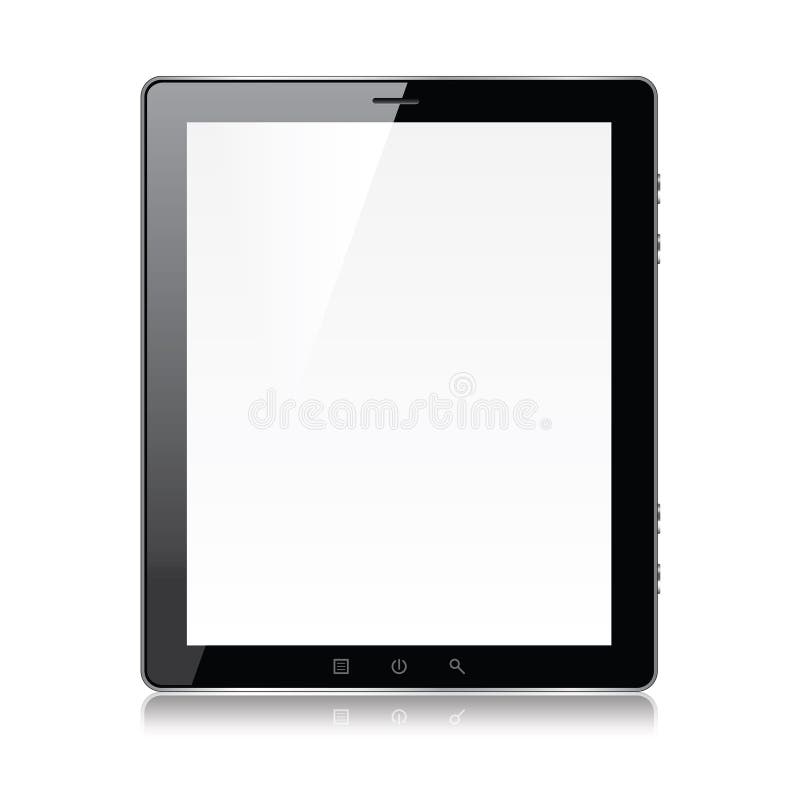 Tablet Pc Vector Illustration Stock Vector - Illustration of empty ...