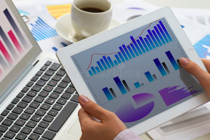 Tablet pc stock image. Image of hand, interactive, professional - 32851229