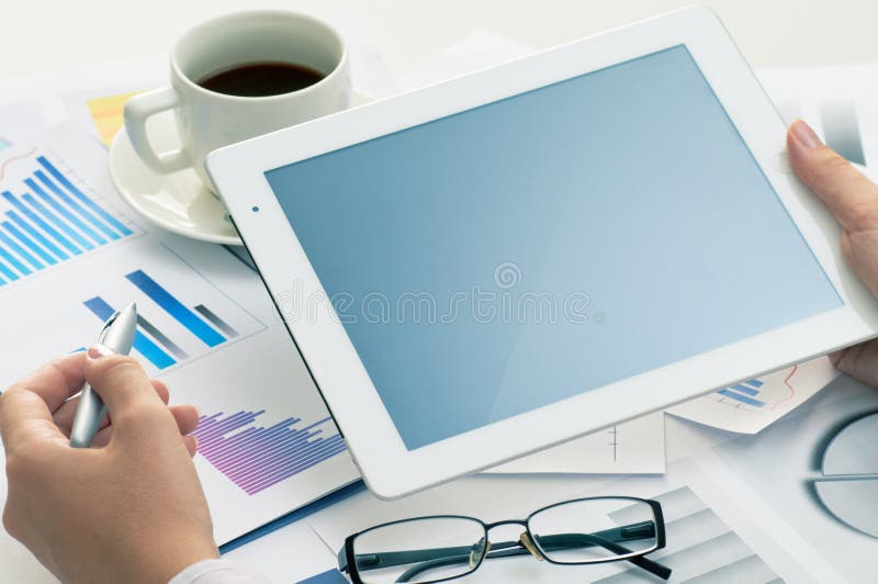 Tablet pc stock photo. Image of digital, tablet, financial - 33432728