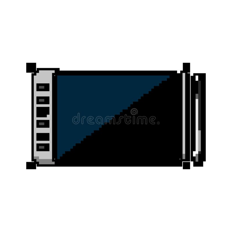 Tablet Pen Display Game Pixel Art Vector Illustration Stock Vector ...